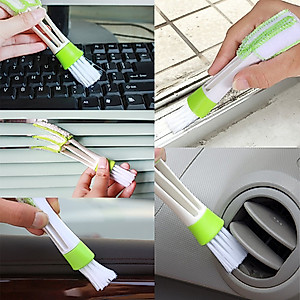 DaKuan 10 Packs Vehicle Headrest Hooks, Durable Seat Hanger for Hanging Handbag, Grocery Bag with Air Conditioner Brush