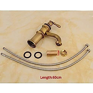 Kitchen Taps Kitchen Tap Kitchen Tap Newly Faucet Copper Faucets Bath Bathroom Sink Basin Faucet Brass Single Ceramic Handle Single Hole Deck Basin Tap, Bathroom Faucet
