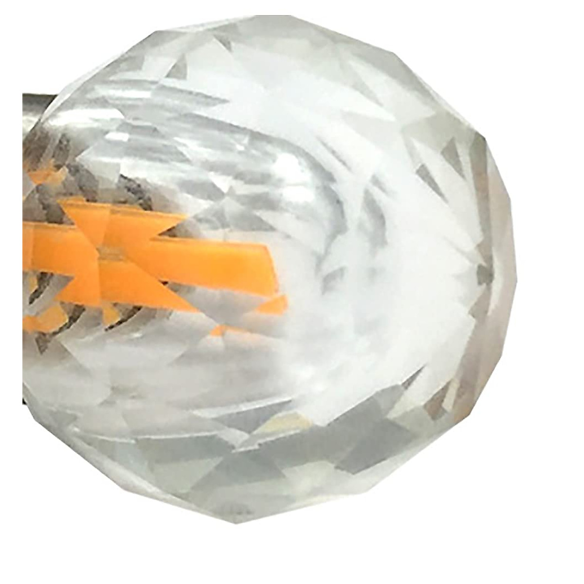 G9 2W LED Bulb Mini Globe Crystal Light (20W Equivalent) G9 Bi Pin Base Chandeliers Light Glass Cob Decorative Light Bulb for Home Lighting Ceiling Fan Warm White 3000K AC110V Dimmable 6 Pack