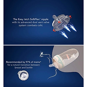 Nuby Comfort 360 Silicone Bottle, 8 Ounce