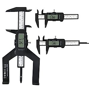Digital Height Gauge Vernier Caliper - 2-in-1 Measuring Tool with Inch/Metric/Fraction Conversion, Large LCD Screen, 0-3 Inch/0-80mm Range, and Auto-Off Feature for Precision Measurements