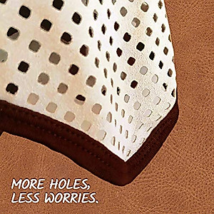 The Safer Baby Lovey | Breathable & Soft Security Blanket | Soft Blanket with Holes for Easy Breathing | Gender Neutral Snuggle Toy Doll | Baby Gift for Newborns | Stuffed Plush Animal - 16x16 Inch