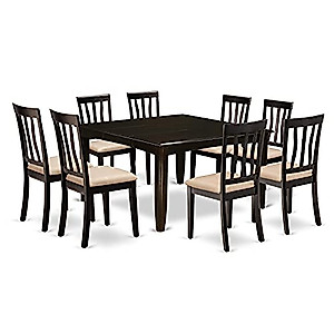 East West Furniture PFAN9-CAP-C Dining, 9-Piece Sets