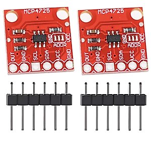 WWZMDiB 2PCS MCP4725 12-bit I2C IIC DAC Development Board Breakout Board Internal EEPROM Storage Settings for Arduino