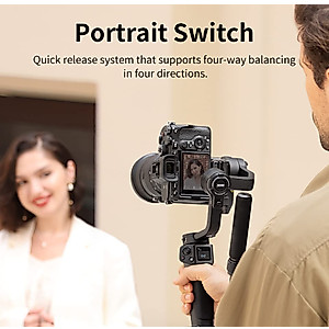 ZHIYUN Weebill 3S Gimbal Stabilizer for DSLR and Mirrorless Camera Canon/Nikon/Sony/Panasonic/Fujifilm,Fill Light,Native Vertical Shooting