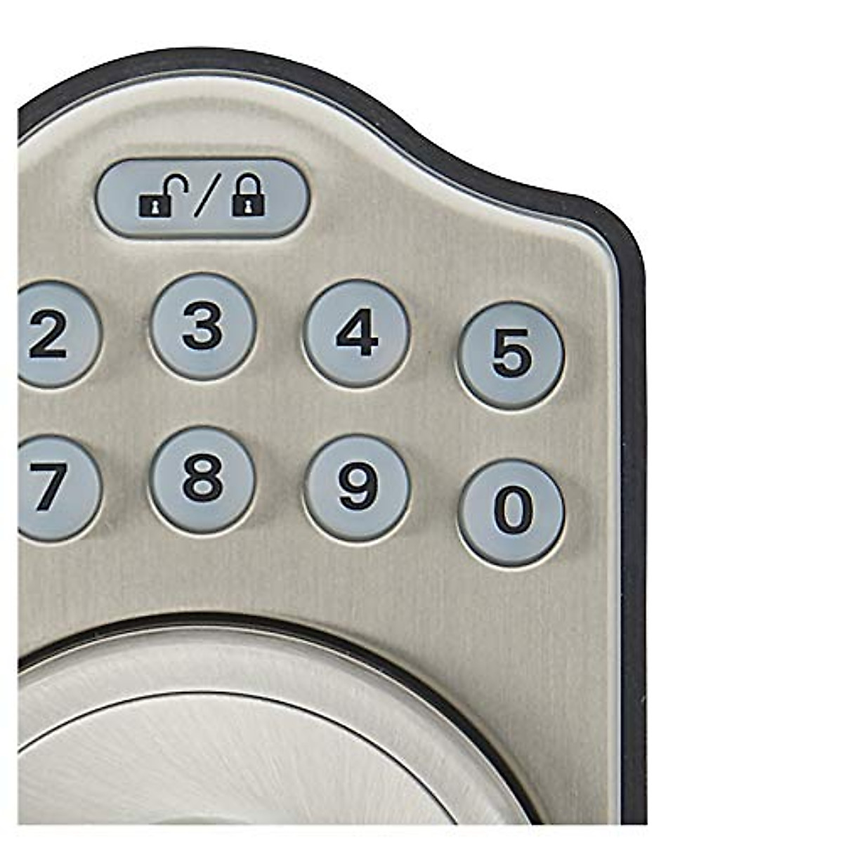 Amazon Basics Electronic Keypad Entry Lever Door Lock, Satin Nickel, 7.83 cm x 12.91 cm