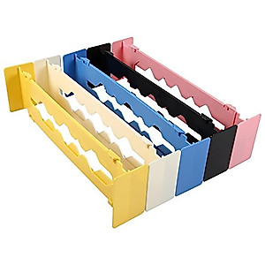 idalinya Drawer Divider Plastic 5 Colors Adjustable Clapboard Home Kitchen Storage Drawer Units Partition Storage Organizer (#1)