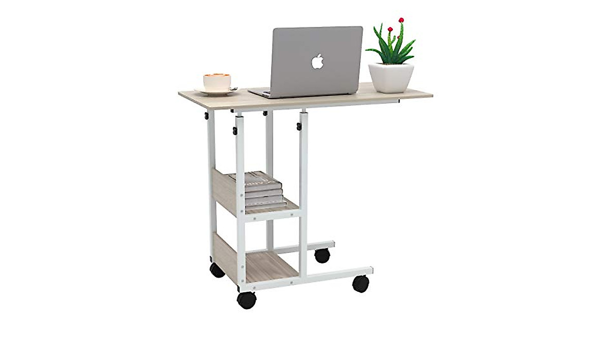 JACENTHOME Home Office Desk 31x16'' Moveable Height Adjustable Creative ...
