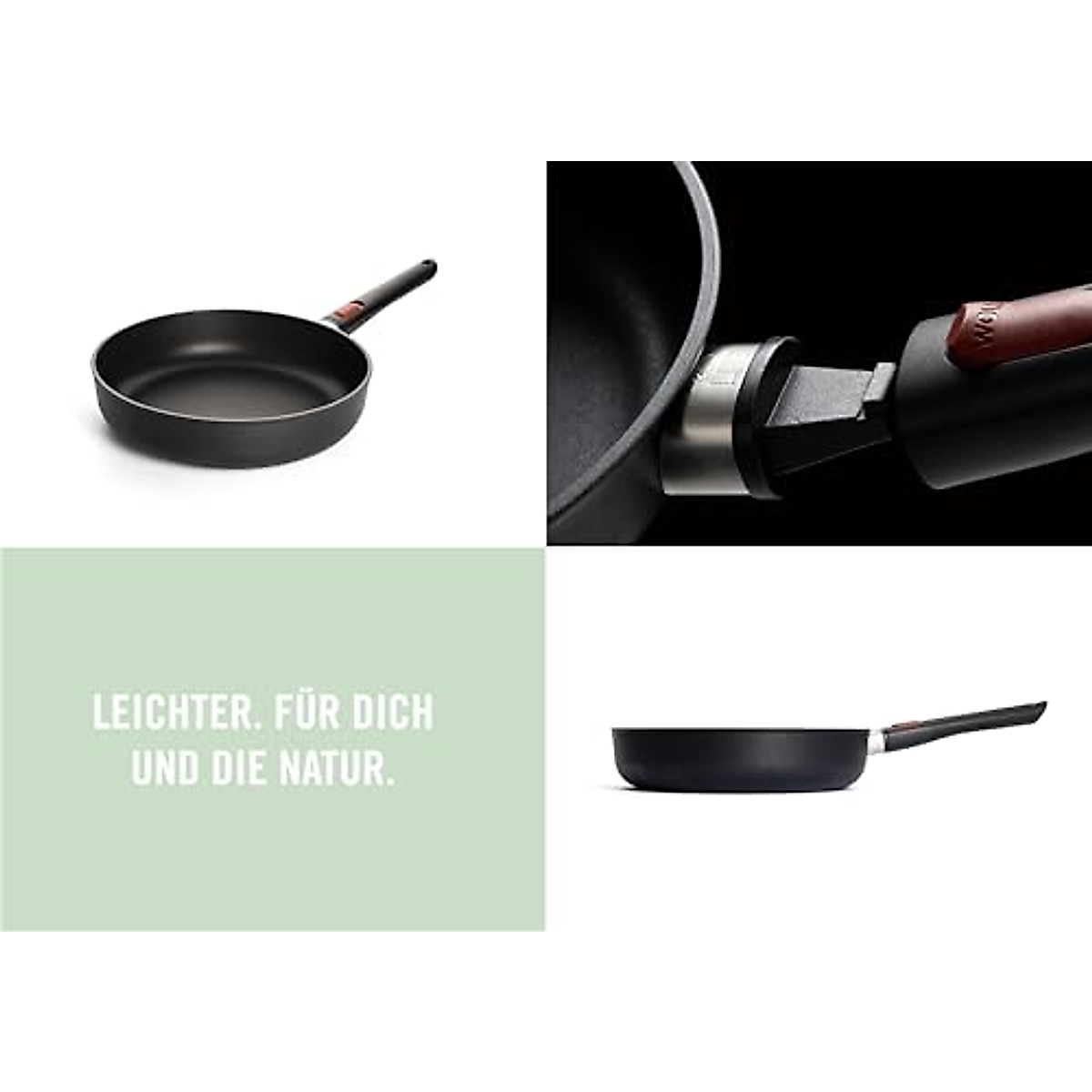 Woll Eco Lite Cast Iron High Rim Frying Pans, Induction Size Diameter 28 cm