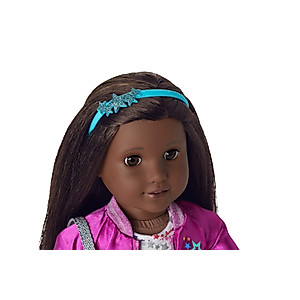 American Girl Truly Me 18-inch Doll #80 with Brown Eyes, Black Hair, and Very Deep Skin with Neutral Undertones, For Ages 6+