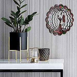 Wind Spinner 360 Degree Hanging Stainless Steel Hummingbird Indoor Outdoor Garden Decoration