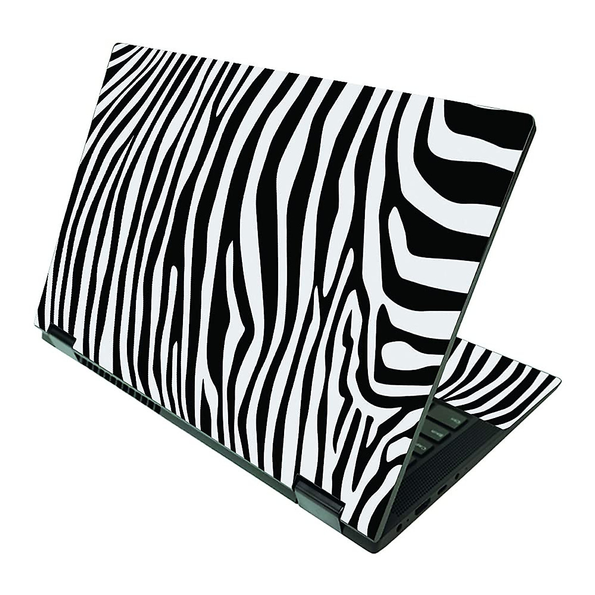 MightySkins Skin Compatible with Lenovo IdeaPad Flex 5 2-in-1 15" (2021) - Black Zebra | Protective, Durable, and Unique Vinyl Decal wrap Cover | Easy to Apply and Change Style | Made in The USA