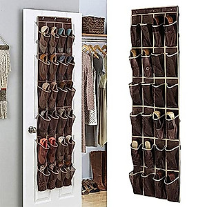 GUAGLL Home Storage Bag 24 Pockets Creative Household Door Wall-Mounted Storage Bag for Toys Socks Shoes