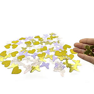 100PCS Butterfly Table Confetti,Butterfly Birthday Decorations for Bridal Shower Baby Shower Wedding Butterfly Party Decor