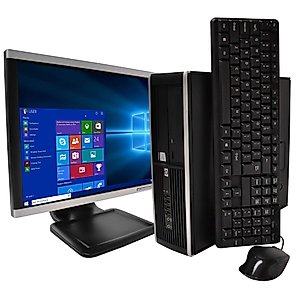 HP Elite 8100 Desktop Computer Package - Intel Core i5 3.2-GHz, 8GB RAM, 2 TB Hard Drive, 22 Inch LCD, DVD, Keyboard, Mouse, WiFi, Windows 10 (Renewed)