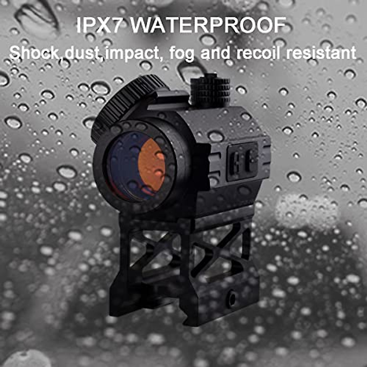 CTOPTIC Red Dot Sight 1x20mm Compact Red Dot Optics with Low Profile and Absolute Co-Witness Mount Lens Covers Powered Auto On & Off