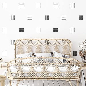 240 Pcs Line Wall Decals Modern Wall Stickers Boho Line Wall Stickers Abstract Wall Art Decor Black Line Wall Stickers Removable Peel and Stick Modern Stickers for Nursery Room Farmhouse Decor