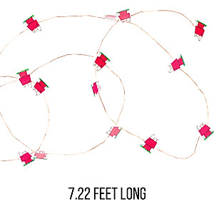 Silver Buffalo Peanuts Snoopy 20ct Decorative String Lights, 7 Feet Long, Warm White LED