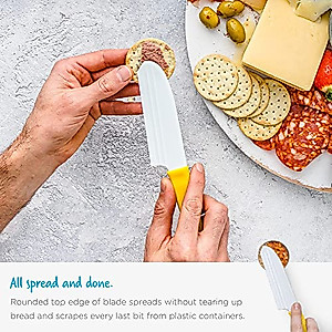 Dreamfarm Knibble Lite | Non-Stick Cheese Knife with Stainless Steel Forks | Multi-Functional Kitchen Knife with Unique Ridged Blade | Perfect for Slicing, Spreading, and Serving | Red