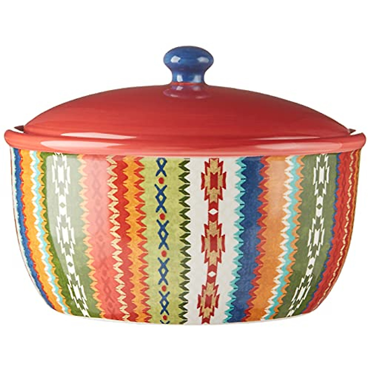 Certified International Monterrey Bean Pot, 80 oz, Multicolor