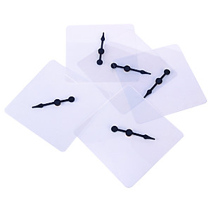 Learning Advantage Transparent Spinners - Set of 5 - Math Game Spinner - Dry Erase Surface for Multiple Uses