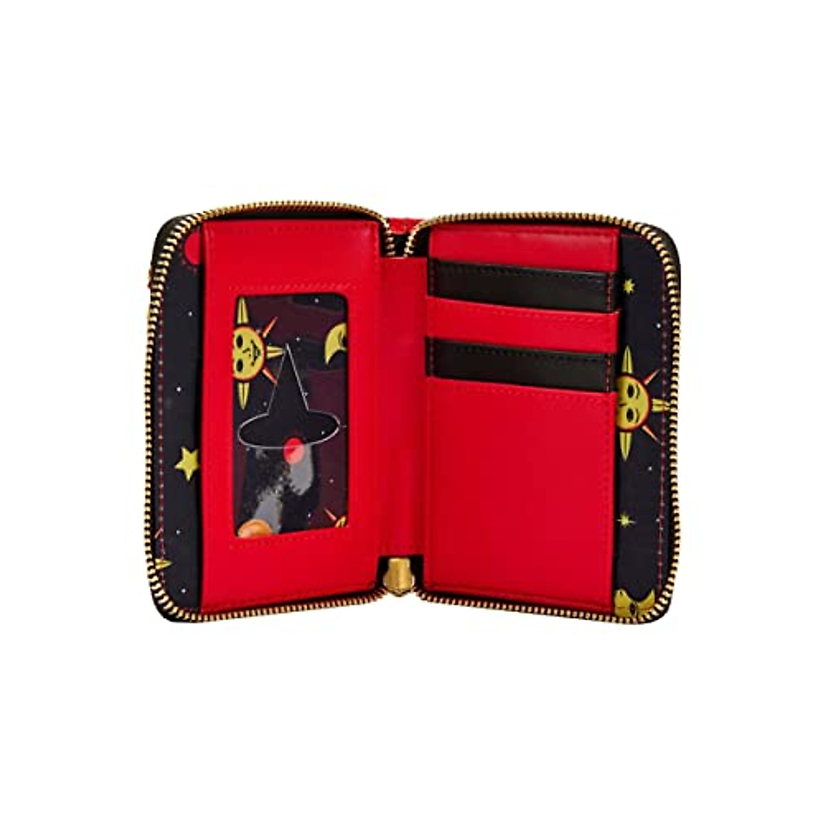 Disney Hocus Pocus Dani Binx Zip Around Wallet