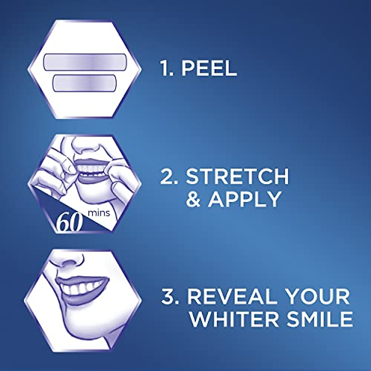 Crest 3D Whitestrips, Supreme Flexfit, Teeth Whitening Strip Kit, 42 Strips (21 Count Pack)