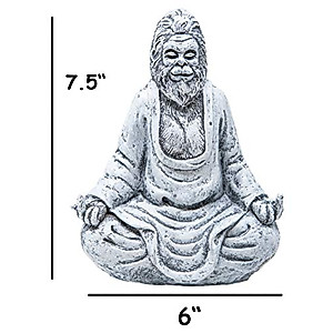 Funny Guy Mugs Garden Gnome Statue - Middle Finger Bigfoot - Indoor/Outdoor Garden Gnome Sculpture for Patio, Yard or Lawn