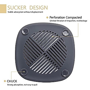 Hair Catcher Shower Drain Cover Durable Silicone 5.5 Inches Bathroom Accessories Drain Plug Drain Protector Hair Stopper for Kitchen Bathtub and Laundry Pink 2 Pack