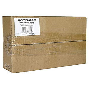 Rockville MacSwivelB (2) 360 Degree Rotation Swivel Clamp Mounts for Tower Pods