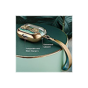 i-Blason Duchess Series Designed for Airpods Pro Case, Full-Body Stylish Protective Case Cover Compatiable with Apple AirPods Pro (2019) (Gold)