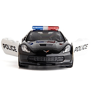 RMZ City Compatible for Chevrolet Calvert C7 Police Car Model 1:36 Diecasting Alloy Toy Car, Pull Back Vehicles Toy Car for Toddlers Kids Boys Girls Gift