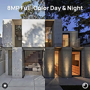 VIKVIZ 4K 8MP Full Color PoE IP Camera,Outdoor PoE Turret Security Camera with F1.0 Lens Super Aperture,24/7 Full Color Night Vision,Human/Vehicle Detection,Built-in Mic,IP67,ON-VIF