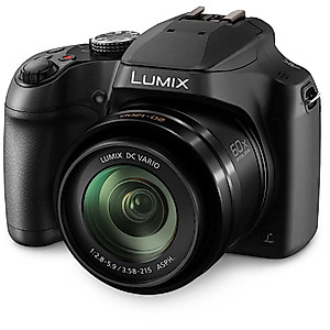 Panasonic Lumix DC-FZ80 Digital Camera (DC-FZ80K) - Bundle - with 256GB Memory Card + LED Video Light + DMW-BMB9 Battery + Digital Flash + Soft Bag + 12 Inch Flexible Tripod + More (Renewed)