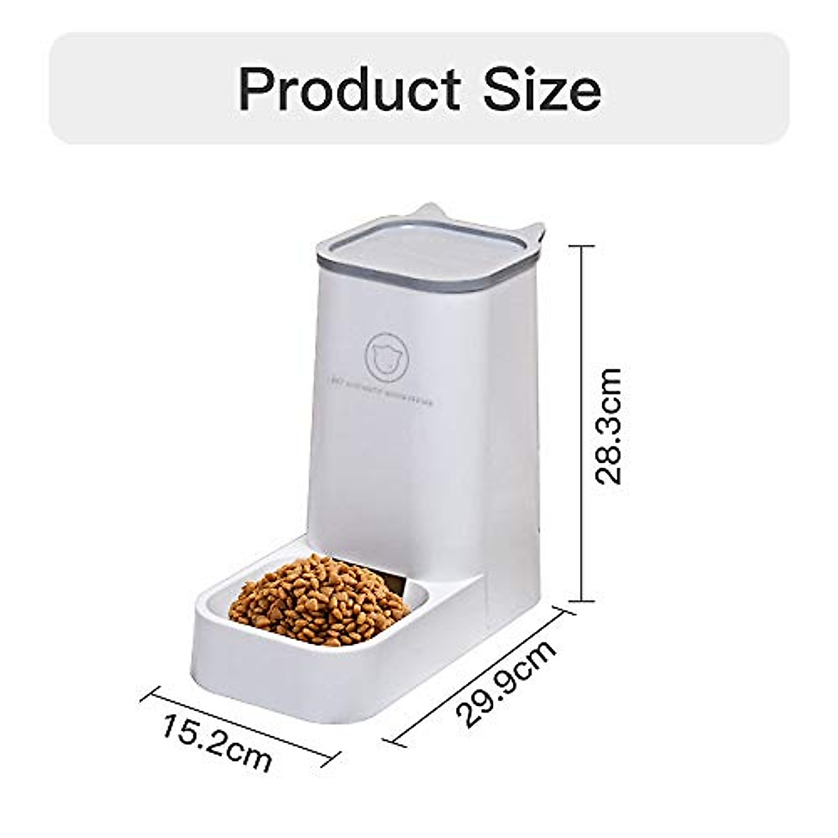XingCheng-Sport Automatic Pet Feeder Small&Medium Pets Automatic Food Feeder and Waterer Set 3.8L, Travel Supply Feeder and Water Dispenser for Dogs Cats Pets Animals (Food)