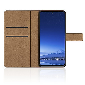 MILEGAO for AGM Glory Qualcomm 5G Case, Premium Magnetic PU Leather Cover with Card Holder and Kickstand, Fashion Flip Case for AGM Glory Pro 5G 6.53 inches Brown