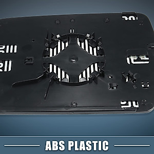 A ABSOPRO Heated Mirror Glass 4L3Z-17K707-AB with Backing Plate Passenger Right Side Mirror Replacement Glass for Ford F150 2004 2005 2006 2009 2010