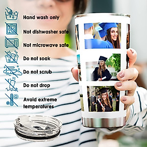YESCUSTOM Personalized 30oz Photo Coffee Mugs Double-Side Print Custom 1-9 Photos Stainless Steel Tumblers Double Wall Vacuum Insulated Travel for Men Women Office Funny Cup Gifts for Her Him