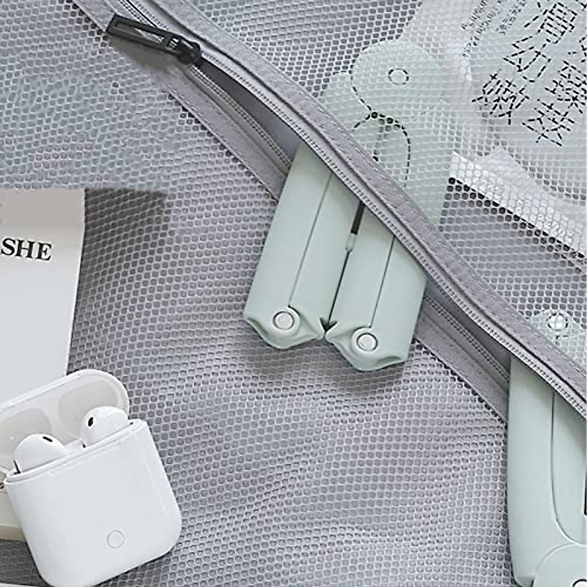 3 Travel Portable Folding Clothes Racks Mini Telescopic Clothes Racks, Folding Portable Plastic Foldable Hanger for Vacation and Camping (Green)