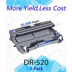 (1-Pack, Drum Unit) Compatible DR-520 DR-620 Imaging Drum Unit High Yield Used for Brother HL-5240 HL-5250DN HL-5340D HL-5370DW MFC-8890DW MFC-8460N DCP-8060 DCP-8065DN Printer, by EasyPrint