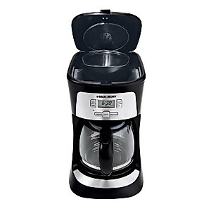BLACK+DECKER 12-Cup Programmable Coffee Maker, Black