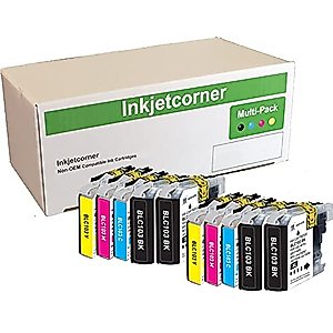 Inkjetcorner Compatible Ink Cartridges Replacement for LC103 LC103XL (4 Black, 2 Cyan, 2 Magenta, 2 Yellow, 10-Pack)
