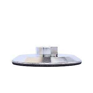 HOMESOM 4 Inch Aluminum Backer Pad Hook and Loop Backing Pad Backing Holder 5/8-11 Polish Wheel Holder Pad