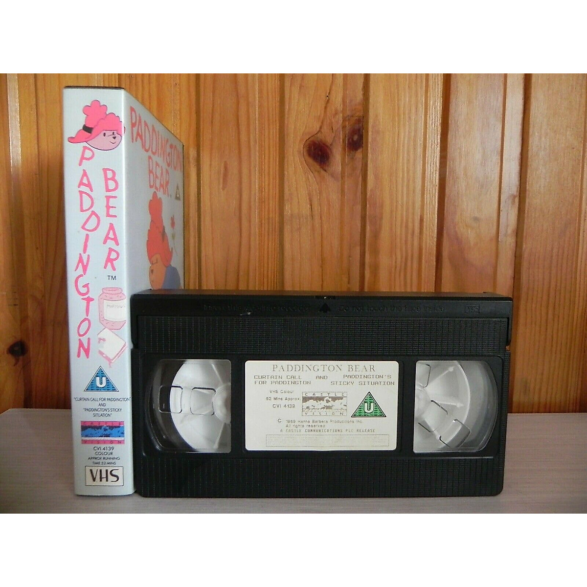 PADDINGTON BEAR - CURTAIN CALL - STICKY SITUATION - KIDS VIDEO - CASTLE 4139 VHS