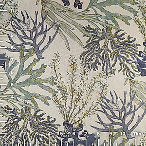 eLuxurySupply Fabric by The Yard - Upholstery Fabric, Rayon Cotton Blend for Furniture and DIY Projects - Sewing Material/Fabrics- Coral Reef Oceanside Pattern