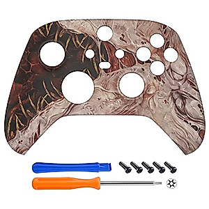 eXtremeRate Xeno Species Front Housing Shell for Xbox Series X/S Controller, Custom Soft Touch Cover Faceplate for Xbox Series X/S, Xbox Core Controller - Controller NOT Included