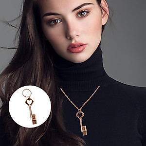 64GB USB 2.0 Flash Drive, BorlterClamp Memory Stick Retro Metal Love Heart Key Shaped Thumb Drive