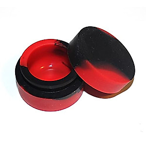 Titanium Carving Tool GR2 Silicone Mat Platnium Cured + Non-Stick Jar Container, 5.5" x 4.5" Pad (Black)