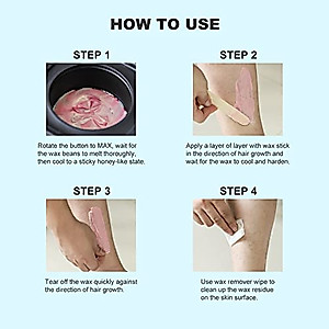 Wax Warmer Home Waxing Kit for Women, YOUNG VISION Pot Wax Beads Heater for Eyebrow, Bikini, Brazilian Hair Removal, 110-220V Professional Waxing Machine with Hard Wax Beans Kit, Cera Para Depilar…