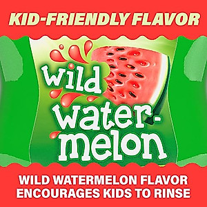 ACT Kids Anticavity Fluoride Rinse Wild Watermelon 16.9 fl. oz. Accurate Dosing Cup, Alcohol Free